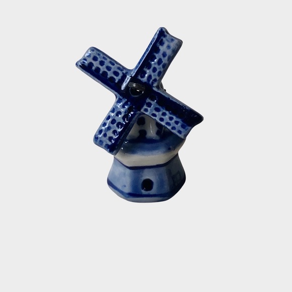 Accents | Miniature Blue White Windmill | Poshmark